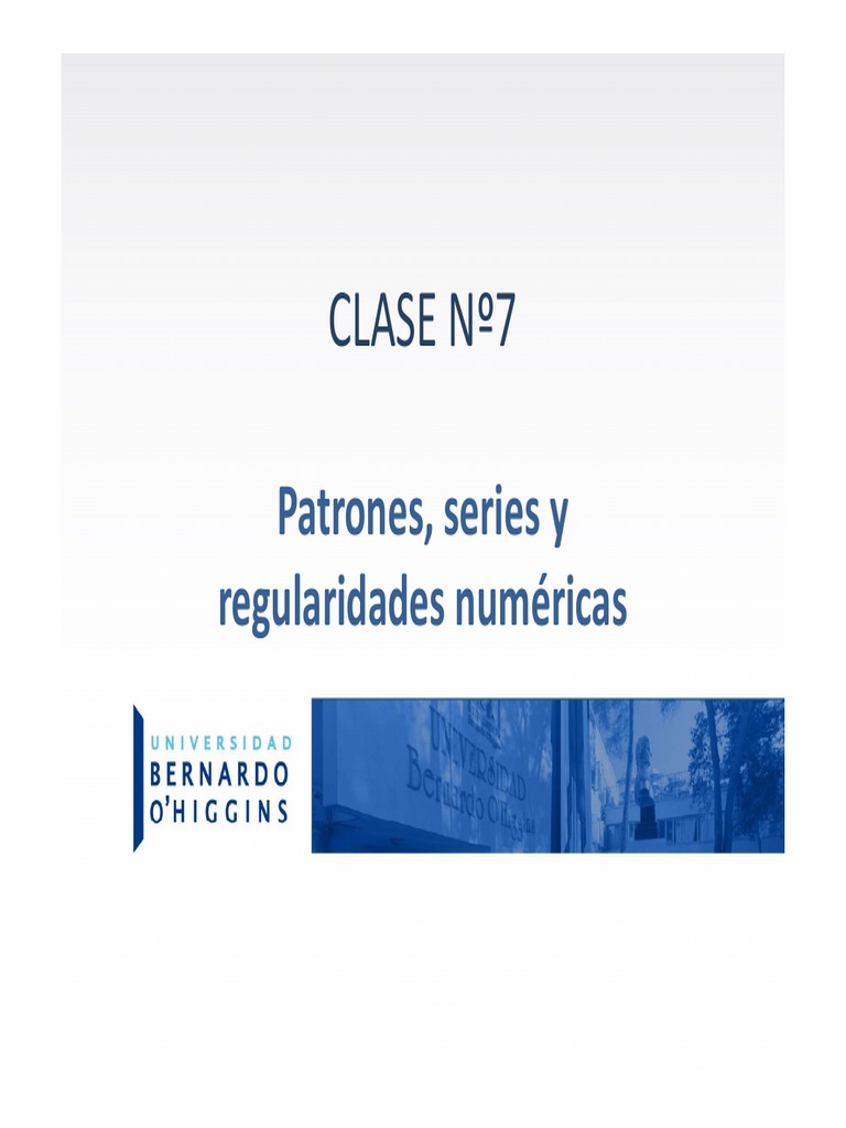 Regularidades y Patrones Numéricos | PDF | Secuencia | Cálculo de ...