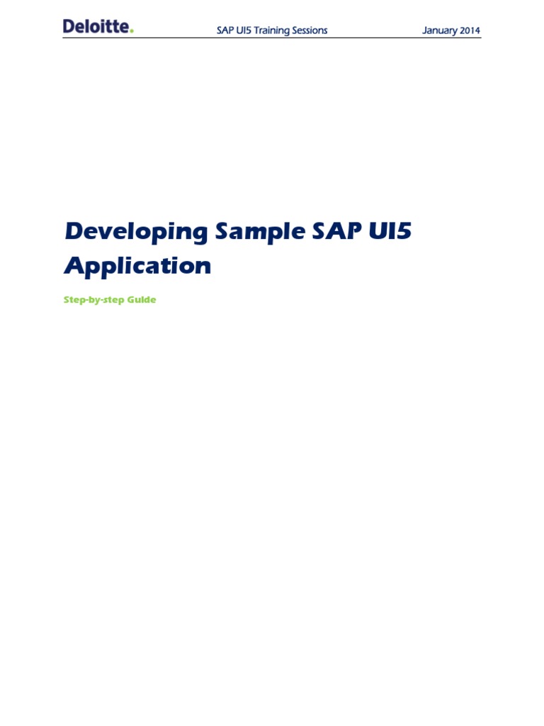 Creating Simple UI5 Application | Download Free PDF | Eclipse (Software) | Model–View–Controller