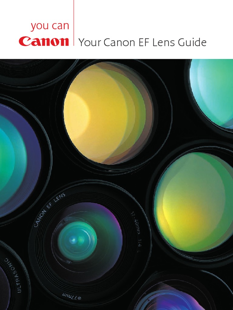 Guía de Lentes Canon | PDF | Camera Lens | Aperture