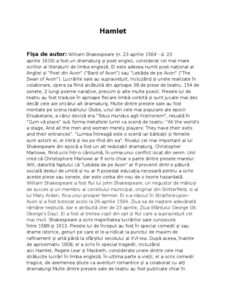 Hamlet Pdf