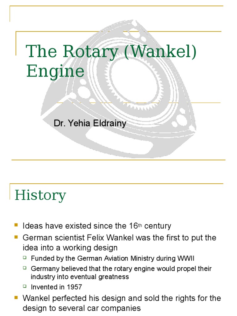 History and Mechanics of Wankel Engines | PDF | Internal Combustion ...
