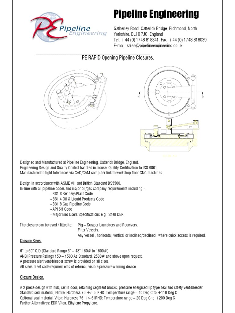 Closure Data PE | PDF | Pipeline Transport | Door