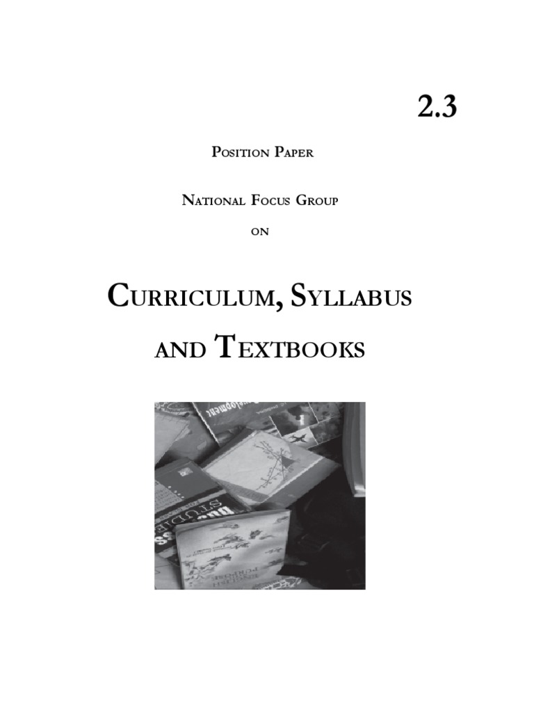 Curriculum, Syllabus and Textbooks | PDF | Curriculum | Autonomy
