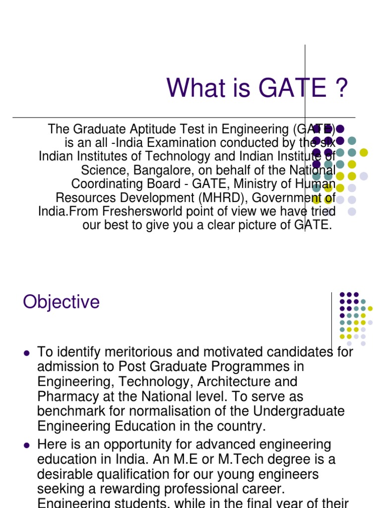 What Is GATE | PDF | Academia | Educational Stages
