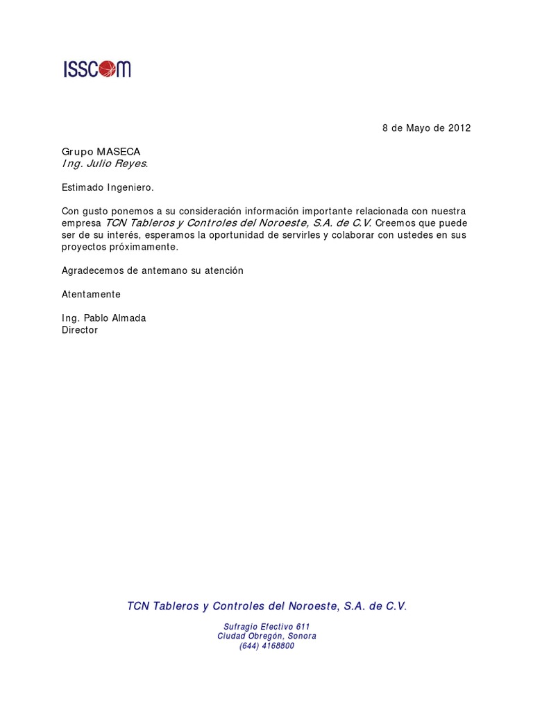 Informacion Isscom TCN | PDF | Scada | Automatización