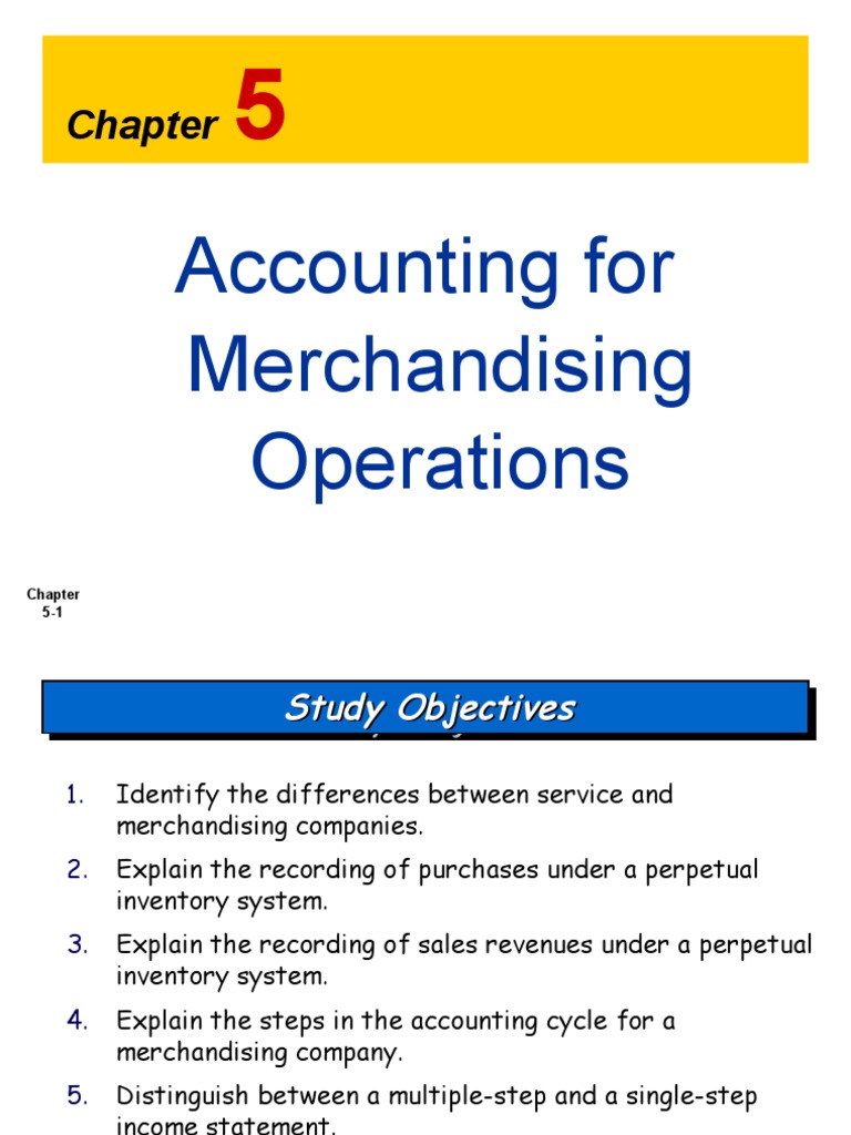 Accounting For Merchandising Operations | PDF | Debits And Credits ...