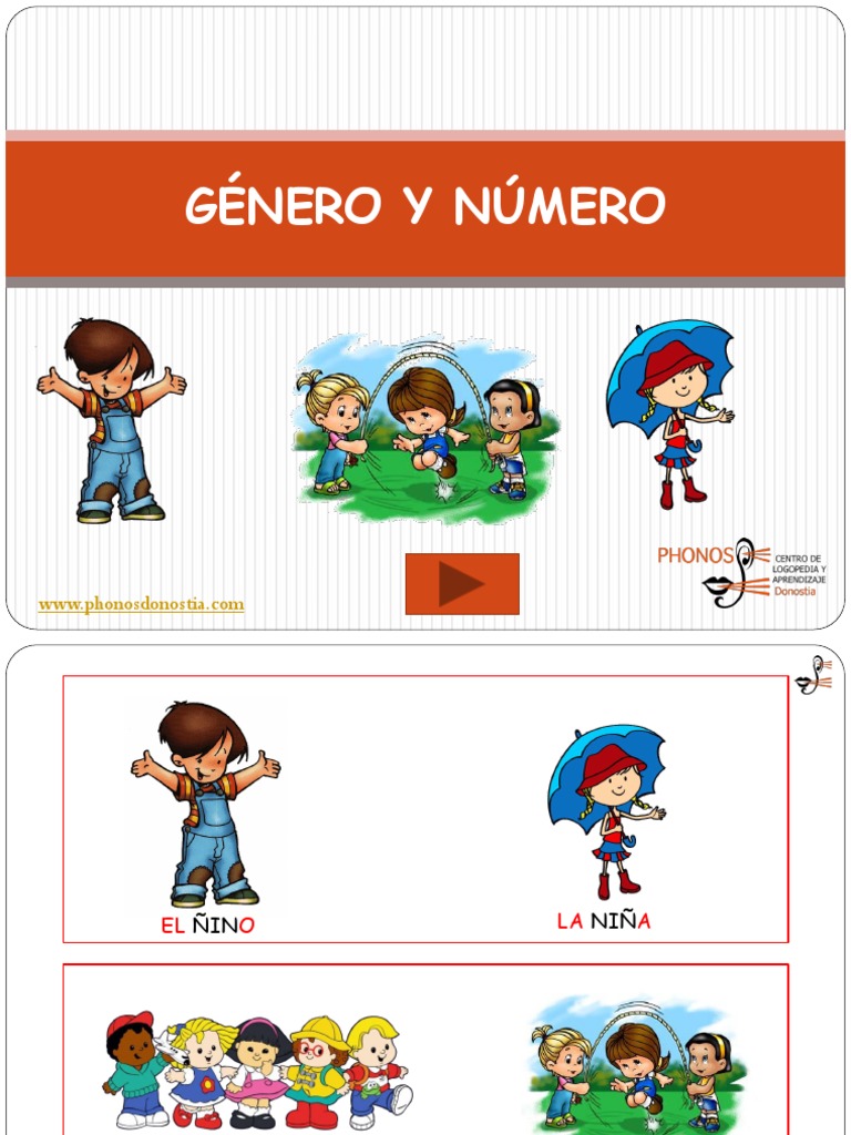 Género y número en español | PDF