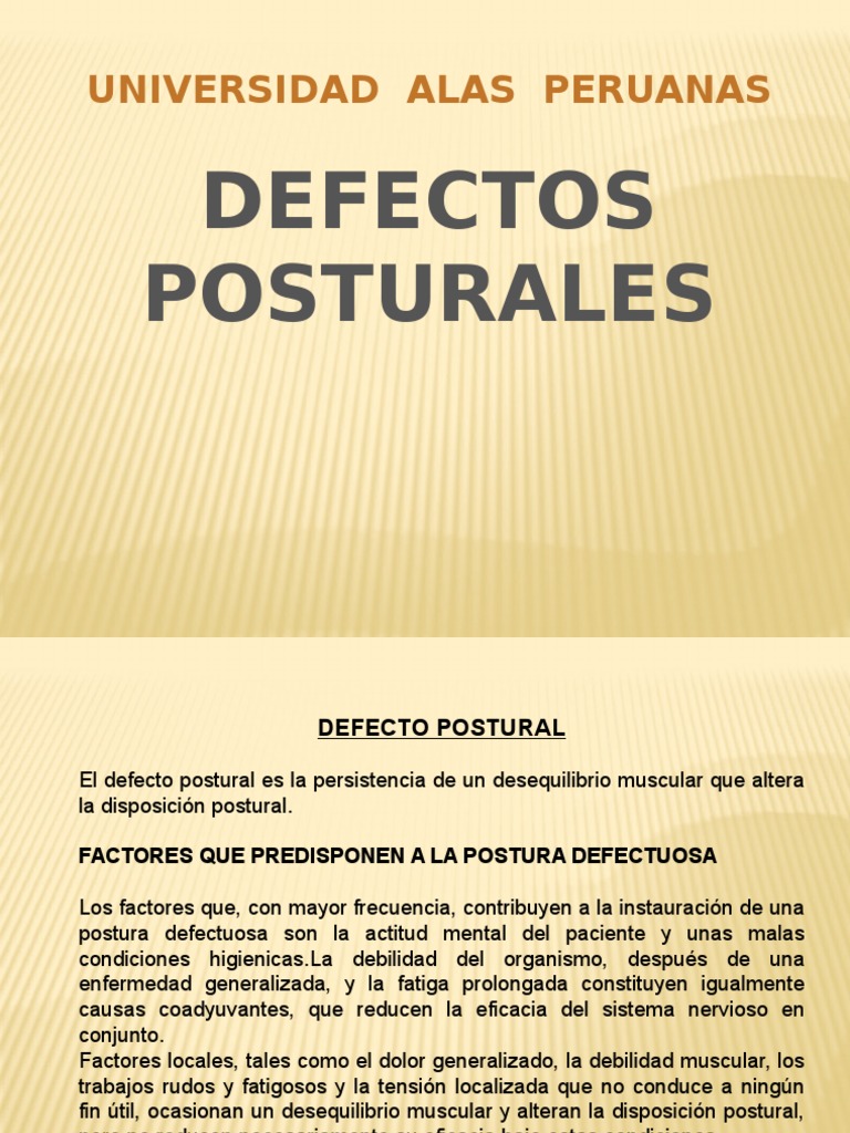 Defectos Posturales | PDF | Pie | Hombro