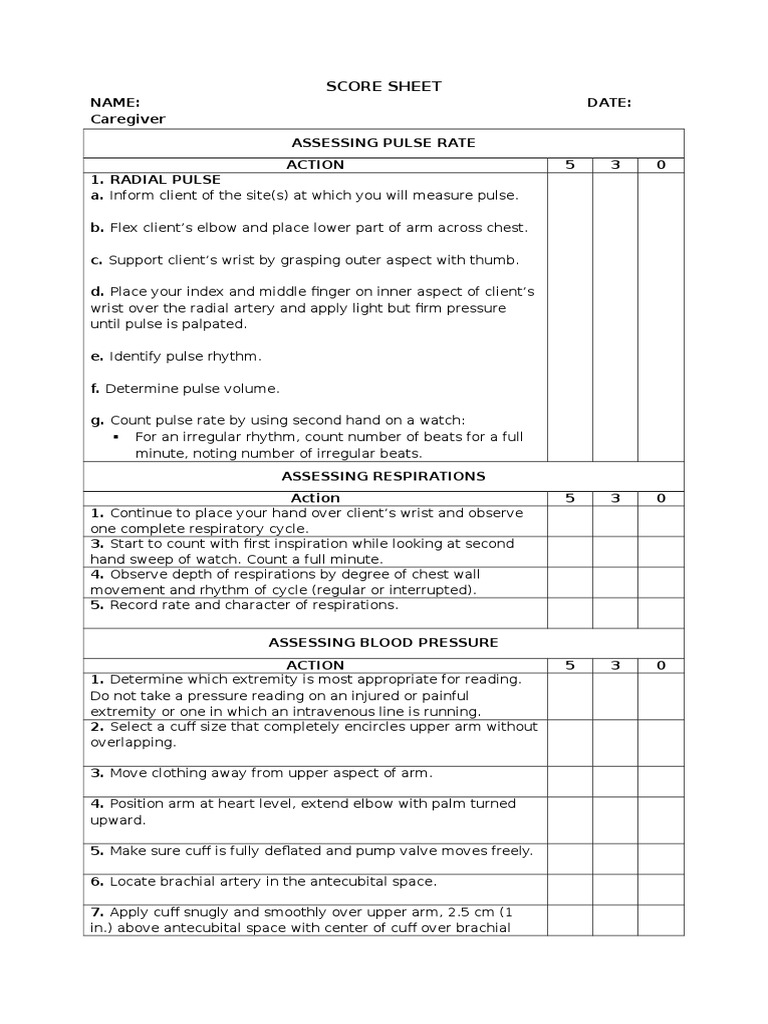 Assessing Pulse Rate-rle | Pulse | Medicine