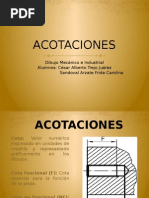 Simbolos y Letras en El Acotado de Piezas PDF | PDF | Diámetro | Arco y ...