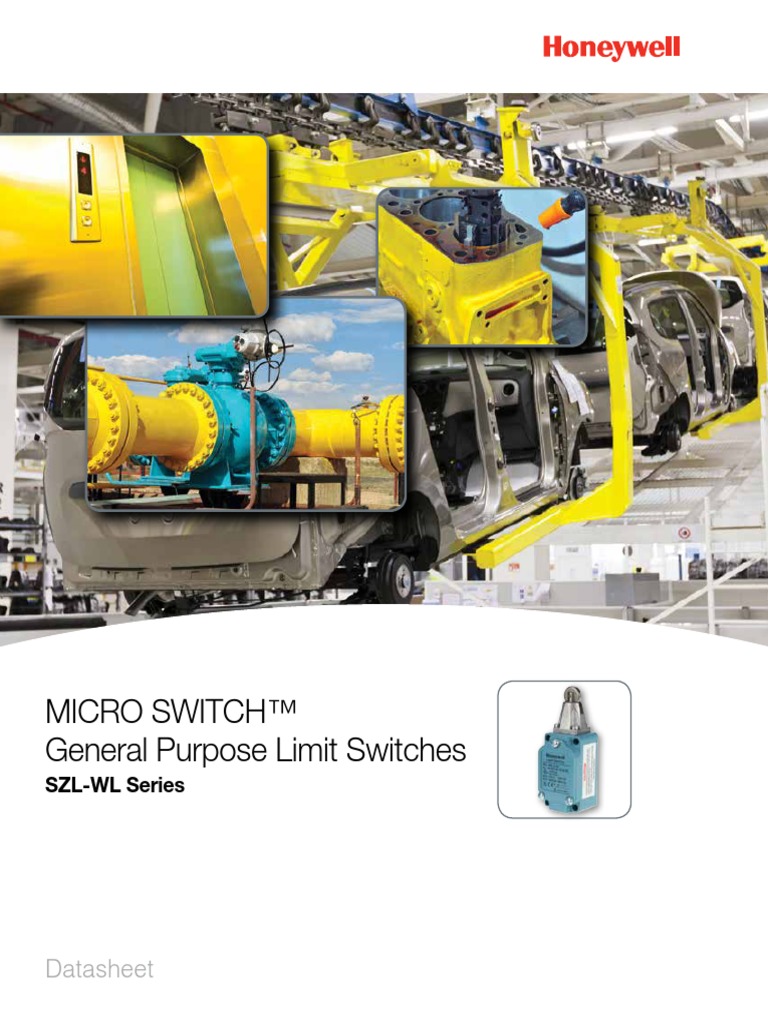 Honeywell SZL WL Series Specification | PDF | Switch | Screw