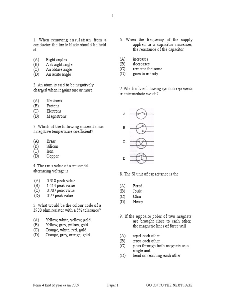 Csec Electrical | PDF | Electrical Resistance And Conductance ...