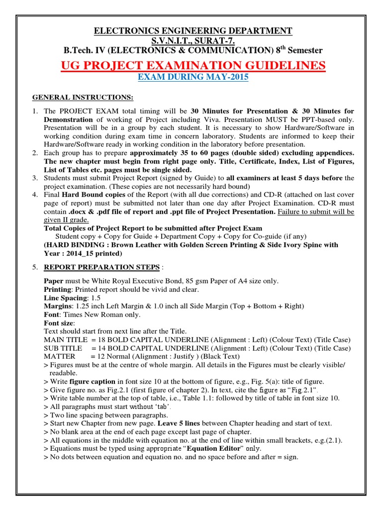 Guidelines - UG Project 2015 | PDF | Letter Case | Typefaces