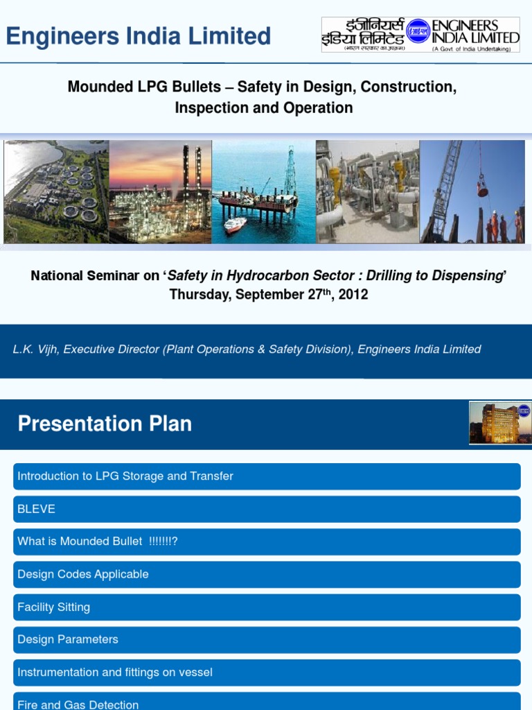 Mounded LPG Bullets: Safety and Design | PDF | Liquefied Petroleum Gas ...