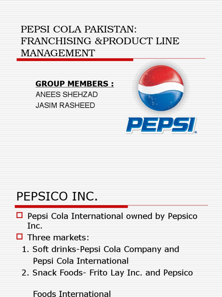 Pepsicola in Pakistan Case | PDF | Pepsi Co | Promotion (Marketing)