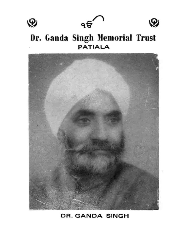 Dr. Ganda Singh: A Historical Overview | PDF | Punjab | Sikh