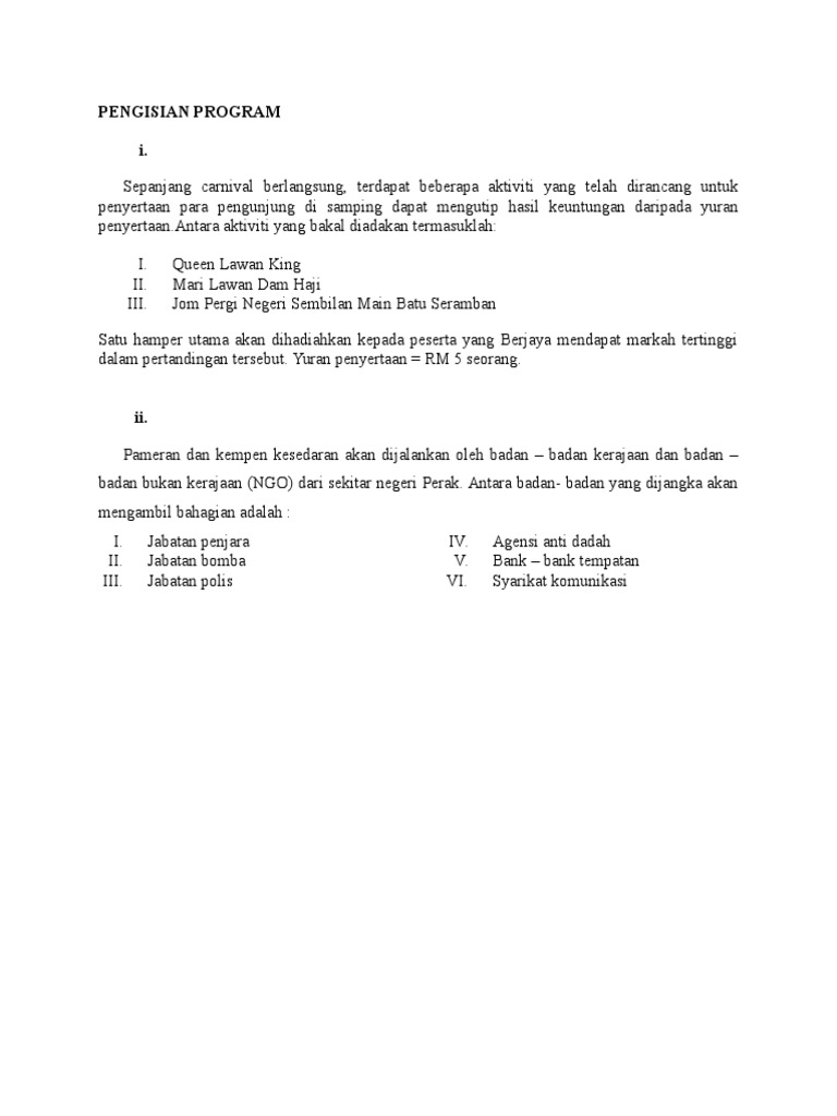 Pengisian Program | PDF | Bisnis