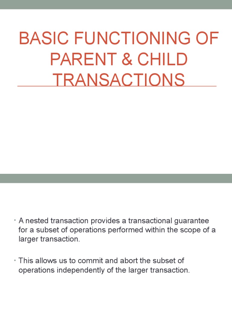 Nested Transactions | PDF | Database Transaction | Concurrency (Computer Science)