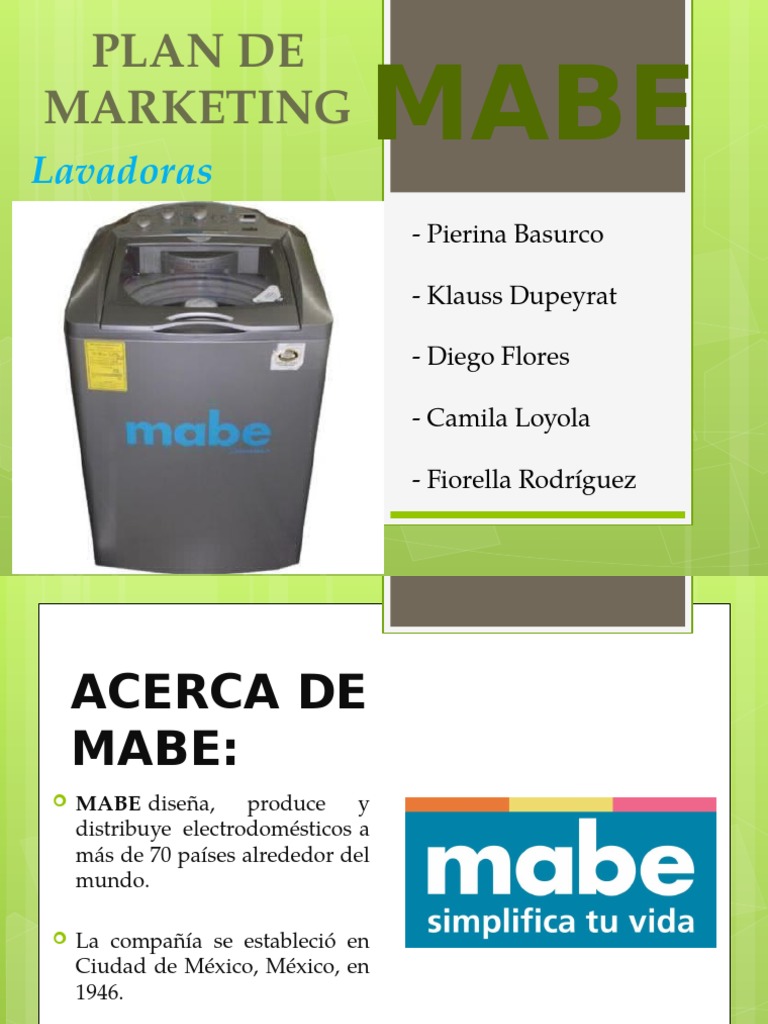 MABE: Innovación y Estrategia de Lavadoras | PDF | Business | Economias