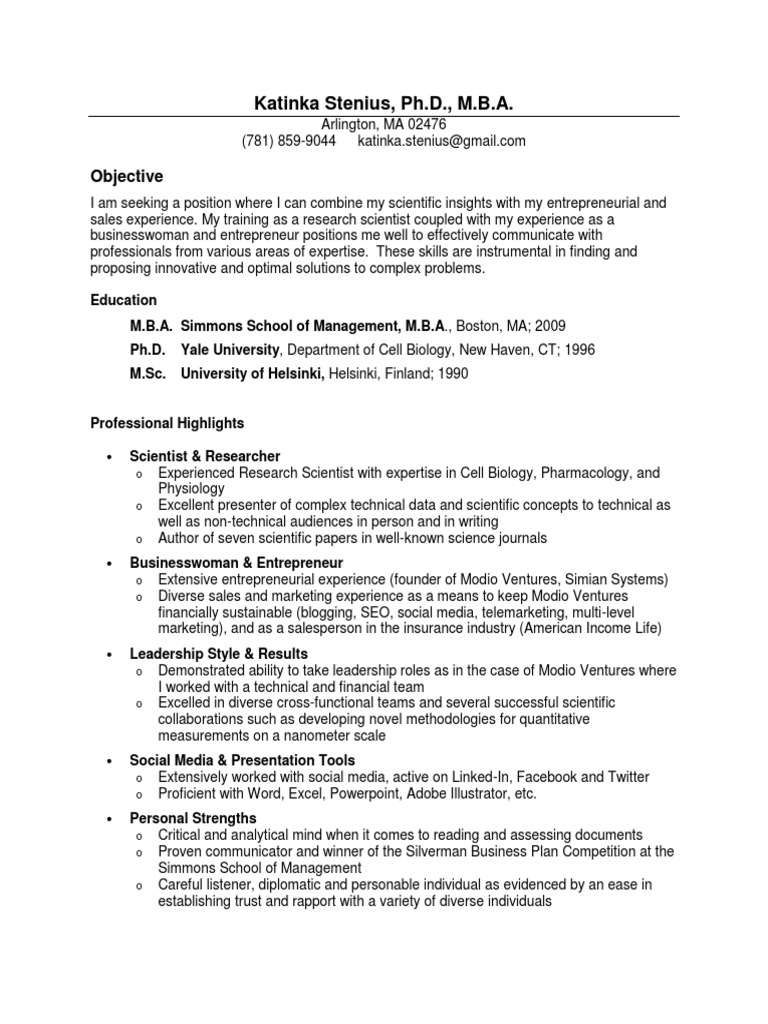 Project Manager Biotech Pharmaceutical Healthcare in Boston MA Resume ...