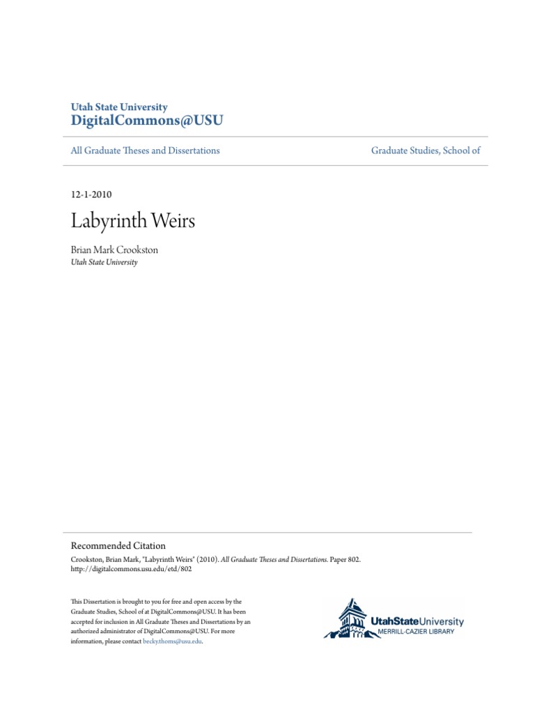 Labyrinth Weirs | PDF | Spillway | Liquids