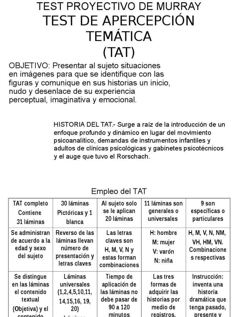 Test Proyectivo de Murray Tat | Mujer | Homosexualidad