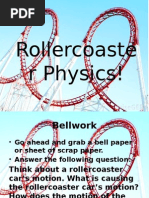 The Potential and Kinetic Energy in Roller Coasters | PDF