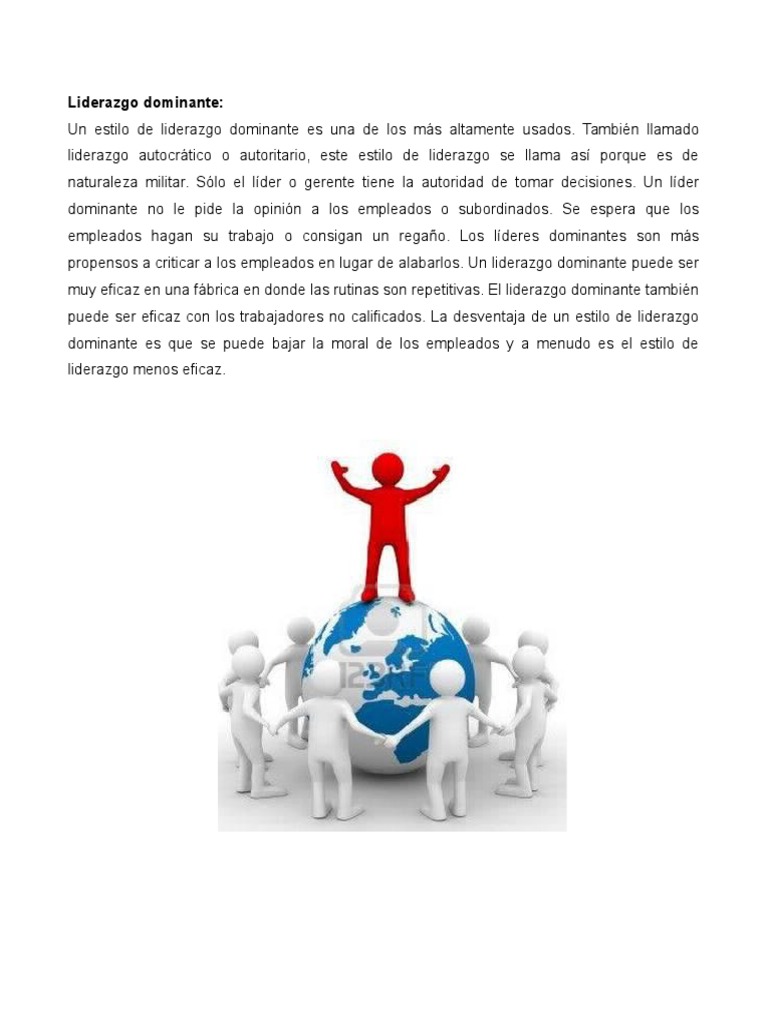 Liderazgo dominante | Liderazgo | Liderazgo y tutoría