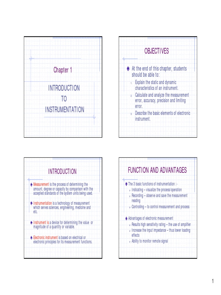 Introduction To Instrumentation PDF | PDF | Accuracy And Precision | Observational Error