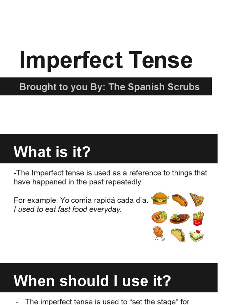 Understanding the Spanish Imperfect Tense | PDF | Language Arts ...