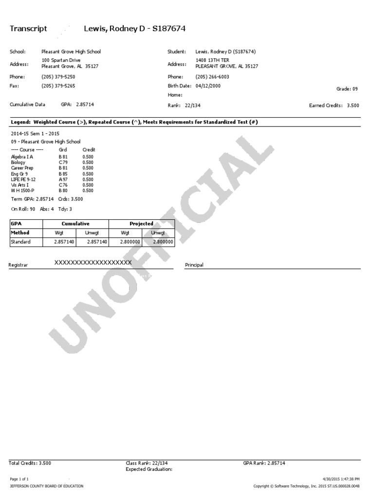 Transcript Lewis, Rodney D - S187674: XXXXXXXXXXXXXXXXXXX | PDF ...