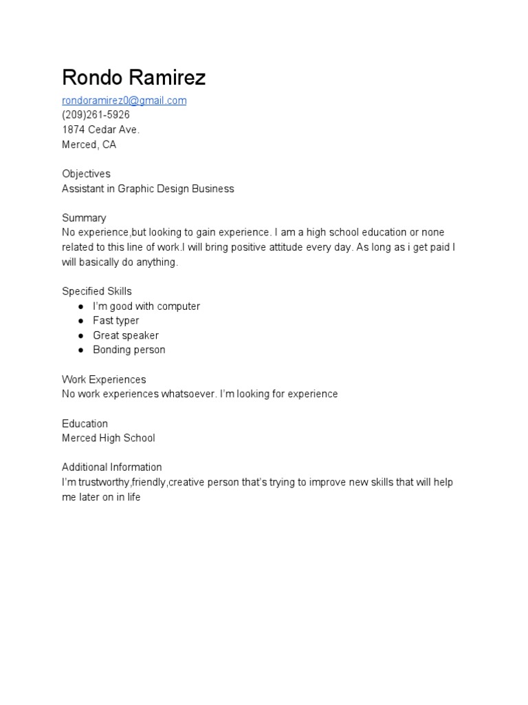 Entry-Level Graphic Design Resume | PDF