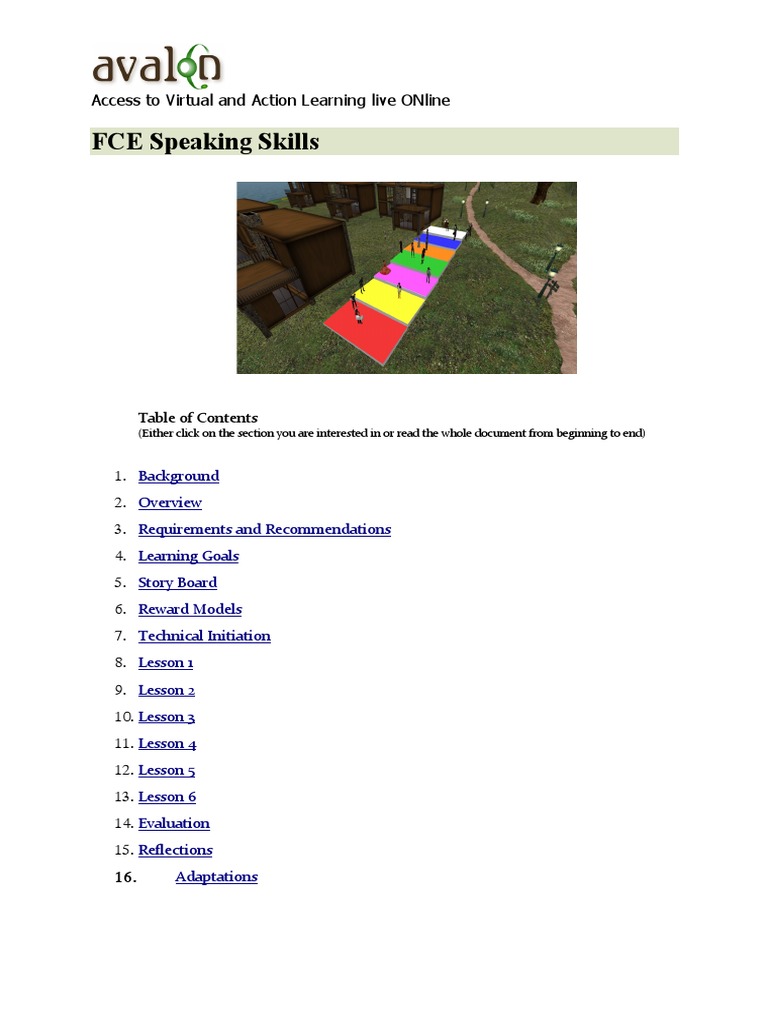 FCE Online Speaking Skills Course | PDF | English As A Second Or ...
