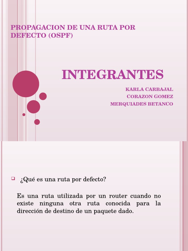Propagacion de Una Ruta Por Defecto (Ospf) | PDF | Enrutador (Computación) | Protocolos de capa ...