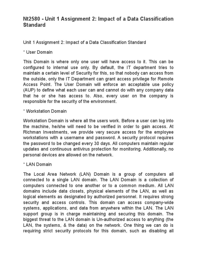 Nt2580 Unit 1 Ass 2 | PDF