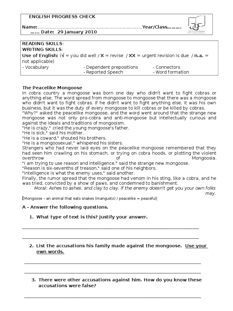 Progress Check Jan 10-8 | PDF