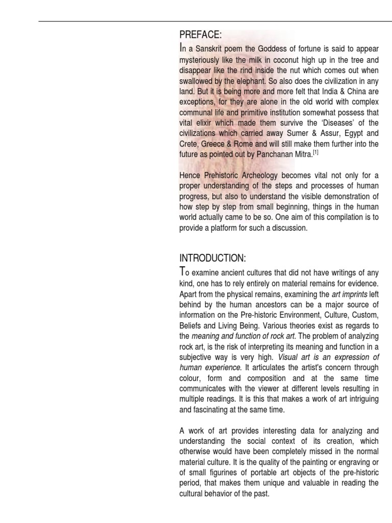 Rock Art and Nature in Prehistoric India | PDF | Archaeology | Nature