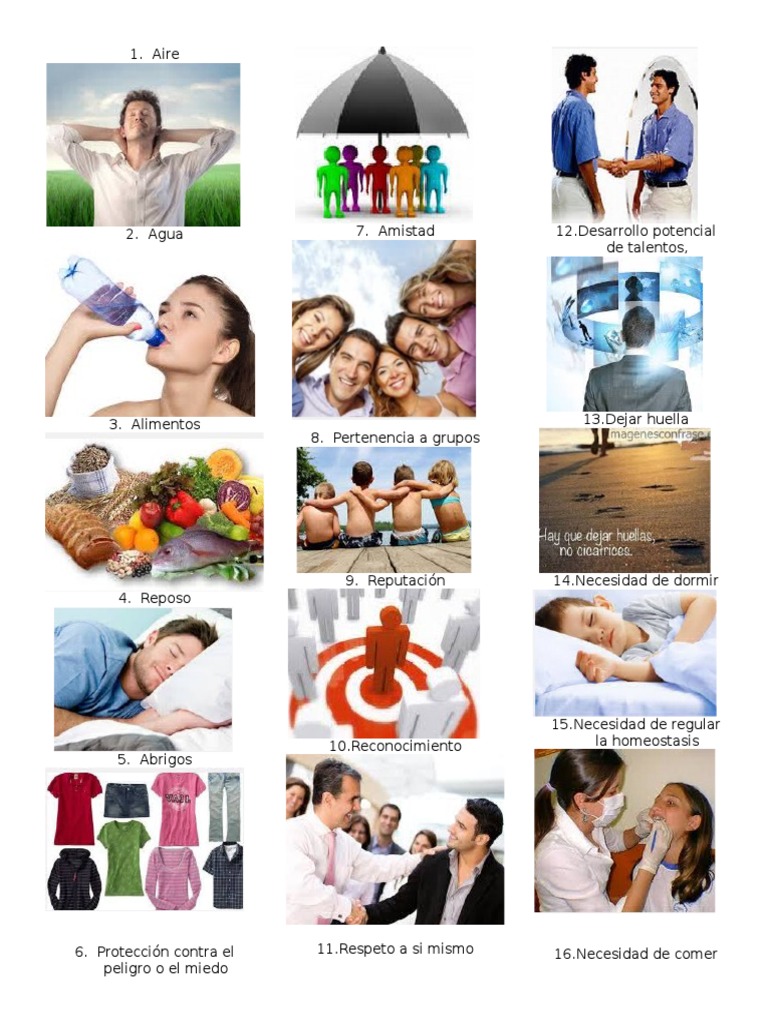 40 Necesidades Basicas Del Ser Humano | PDF 40 Necesidades Basicas Del Ser Humano | PDF