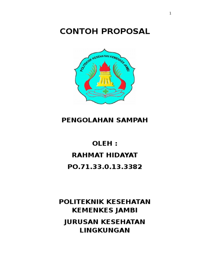 Proposal Pengolahan Sampah | PDF