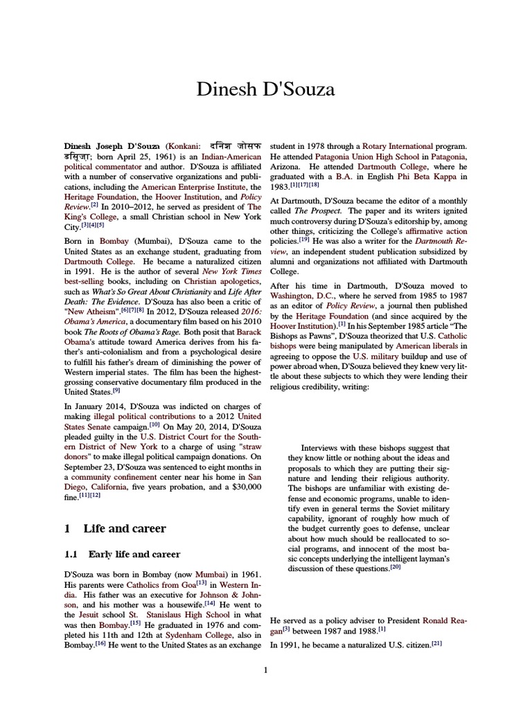 Dinesh D'Souza | PDF | Feminism | Gender Studies