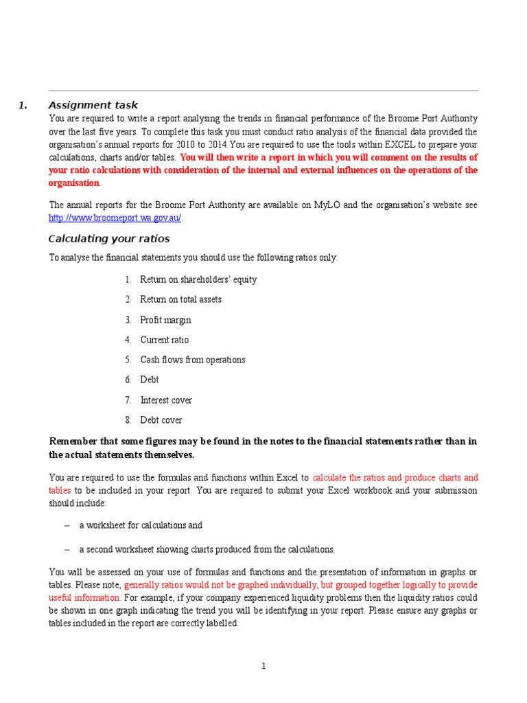 Acc Assignment | Financial Statement | Business