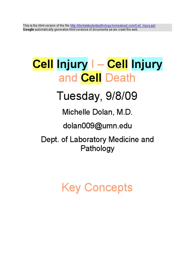 This Is The HTML Version of The File Htt1 | PDF | Necrosis | Epithelium