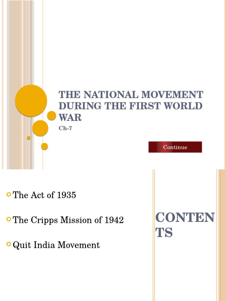 The Cripps Mission and The Quit India Movement | PDF | British Raj ...