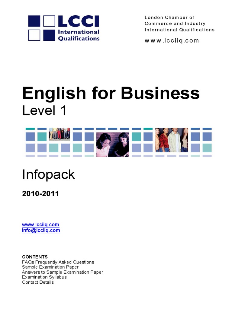 English For Business: Level 1 | Download Free PDF | Multiple Choice ...