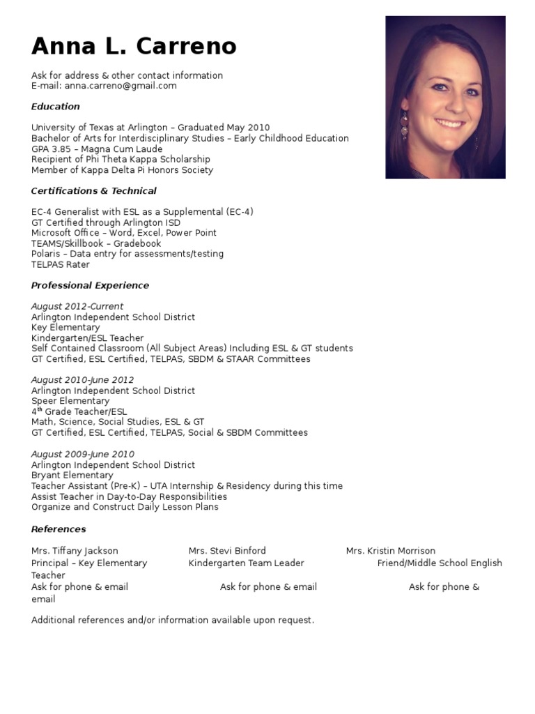 Anna Resume Website | PDF