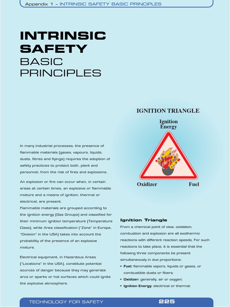 Intrinsic Safety: Basic Principles | PDF | Combustion | Manufactured Goods