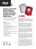 P2RK Outdoor Sounder Strobe Data Sheet | PDF | Rectifier | Electrical ...