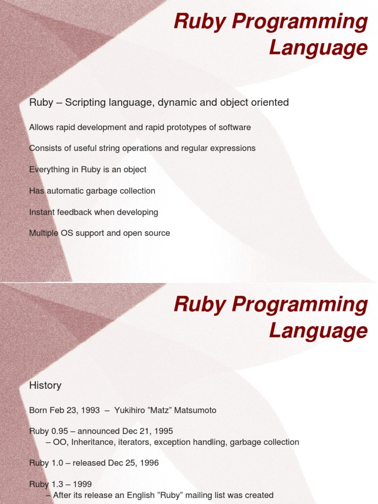 Ruby Programming Language Pdf Ruby Programming Language Notation 9616