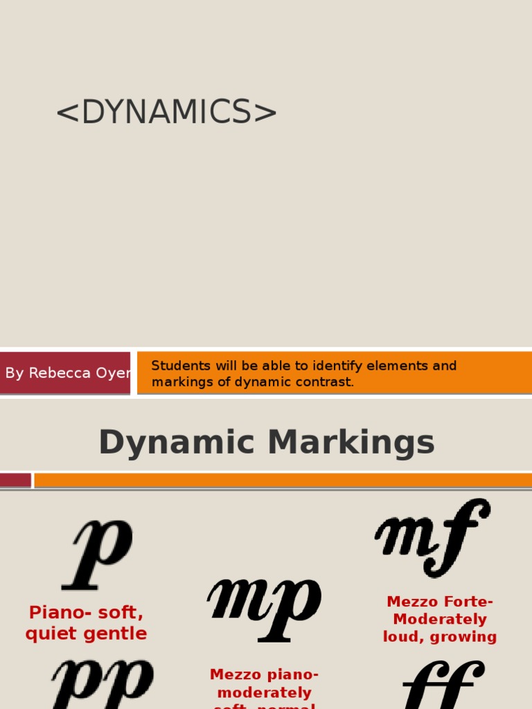 Understanding Musical Dynamics | PDF