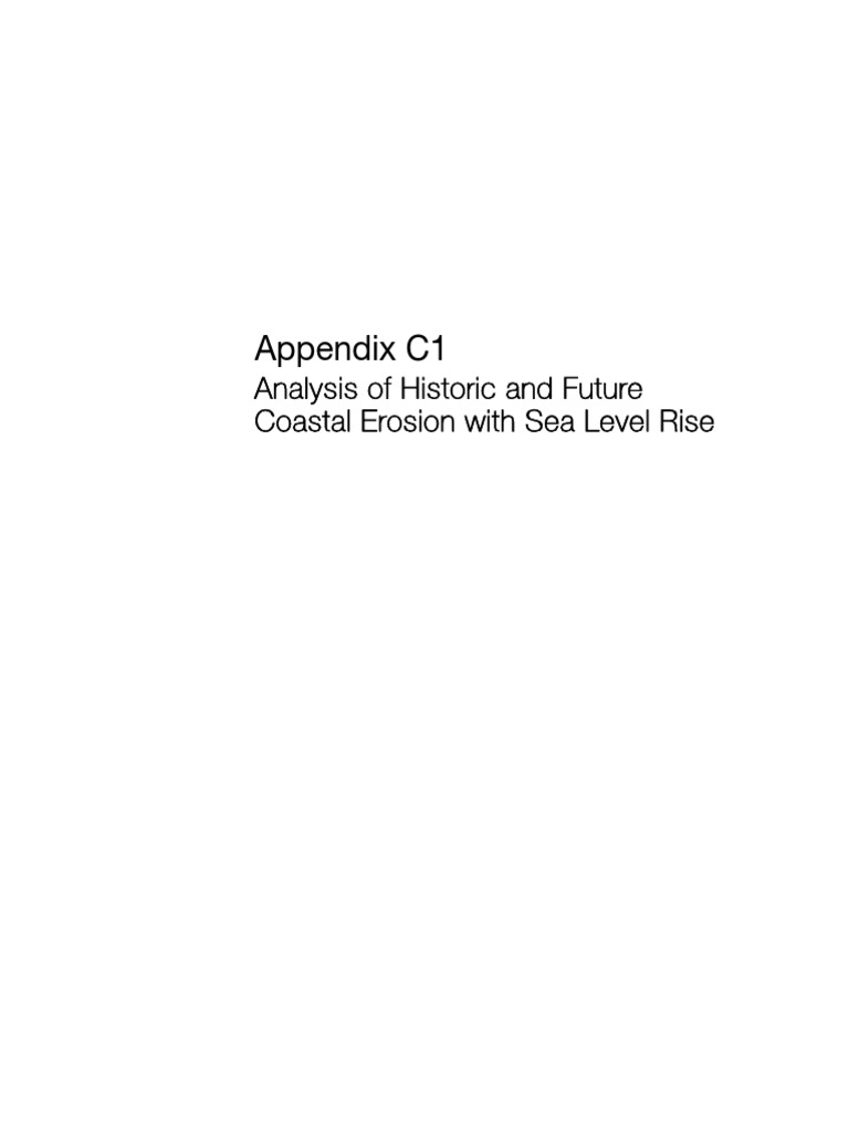 Appendix C1 DEIR | PDF | Coast | Erosion